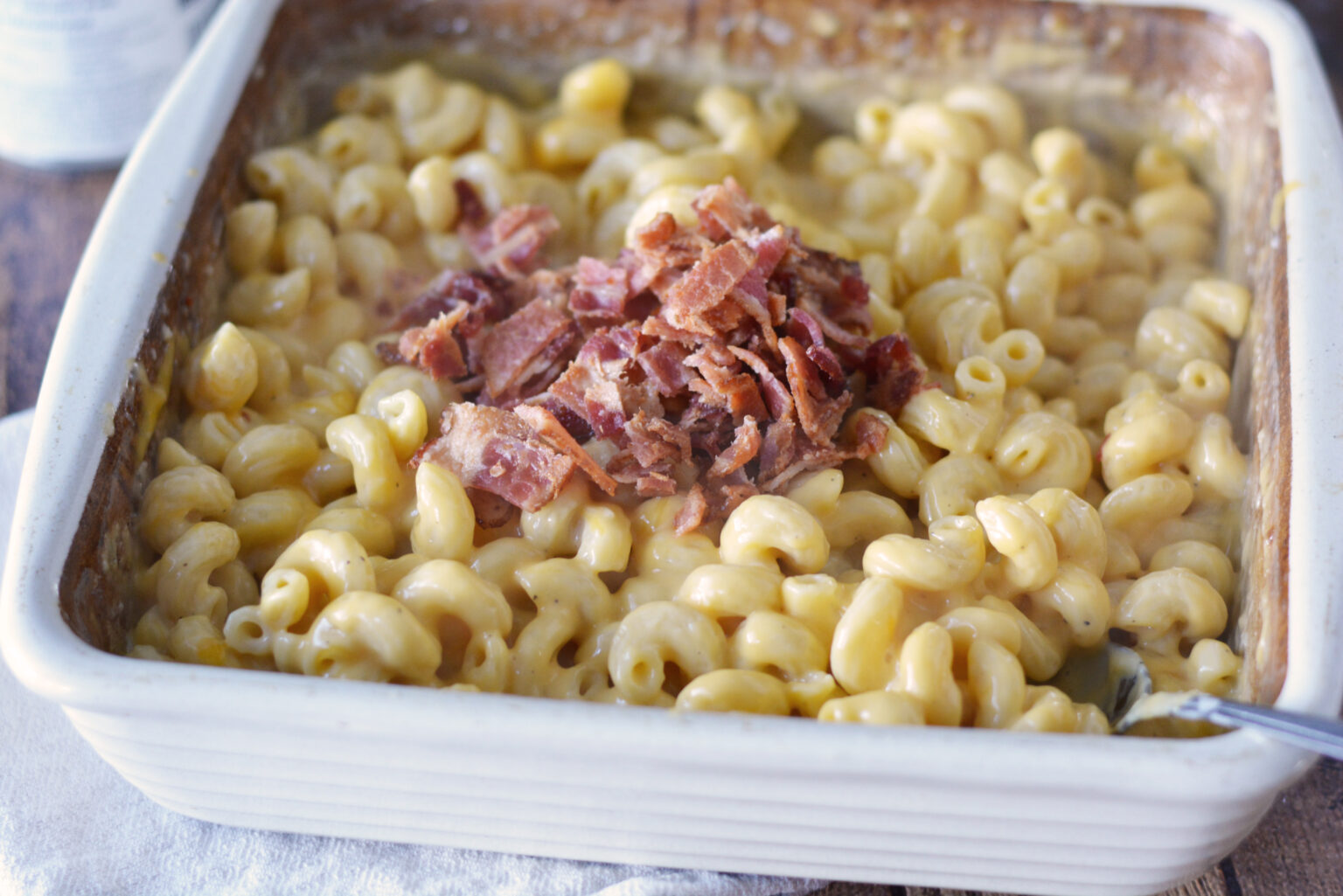 Creamy Bacon Mac & Cheese - Dancing Through the Rain
