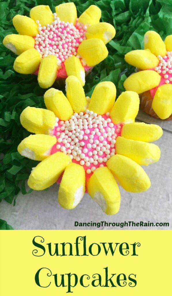 Flower Cupcakes For Spring - Dancing Through the Rain