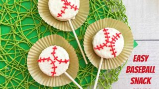Baseball Snack Cakes On A Stick - Dancing Through the Rain