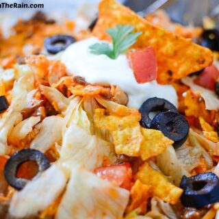 Layered Taco Salad Recipe With Fritos - Dancing Through the Rain