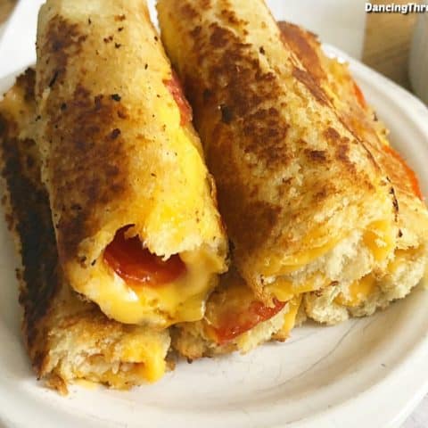 Easy Cheeseburger Pinwheels - Dancing Through the Rain