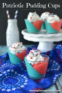 Easy Patriotic Pudding Cups Recipe - Dancing Through the Rain