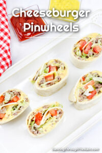 Easy Cheeseburger Pinwheels - Dancing Through the Rain