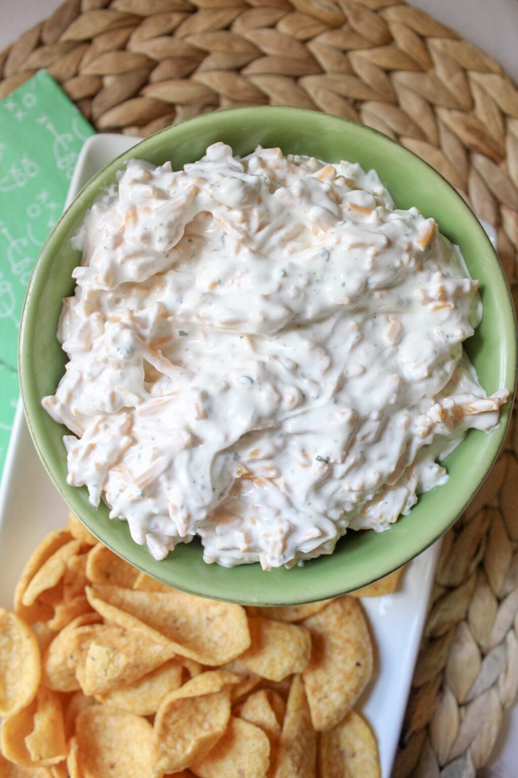 Cheddar And Sour Cream Ranch Dip - Dancing Through the Rain