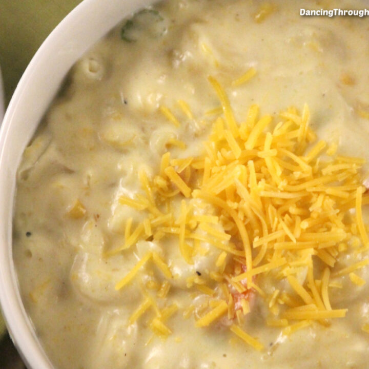 Slow Cooker Cheeseburger Soup - Dancing Through the Rain