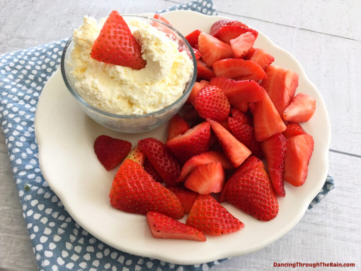 Cheesecake Dip - Perfect For Fruit! - Dancing Through the Rain