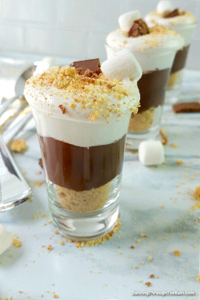 Easy No Bake S'mores Cups - Dancing Through the Rain