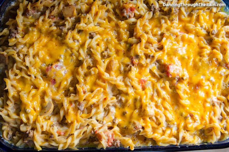 Homemade Cheeseburger Mac And Cheese Casserole - Dancing Through the Rain