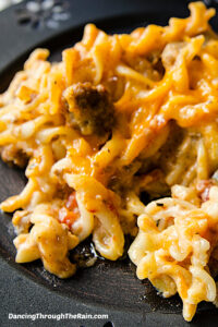 Homemade Cheeseburger Mac And Cheese Casserole - Dancing Through the Rain