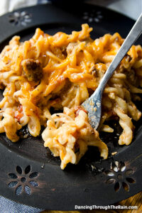 Homemade Cheeseburger Mac And Cheese Casserole - Dancing Through the Rain