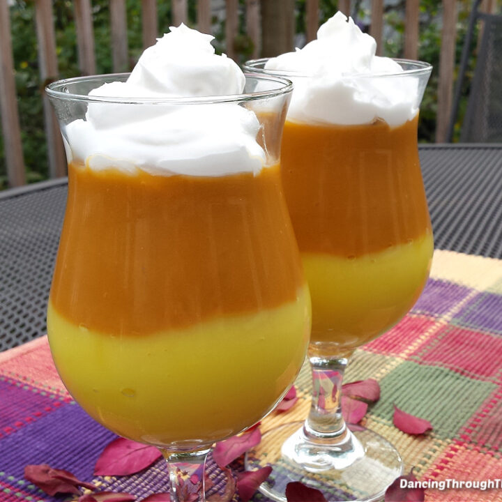 Blue Sky Jello Parfaits - Dancing Through the Rain