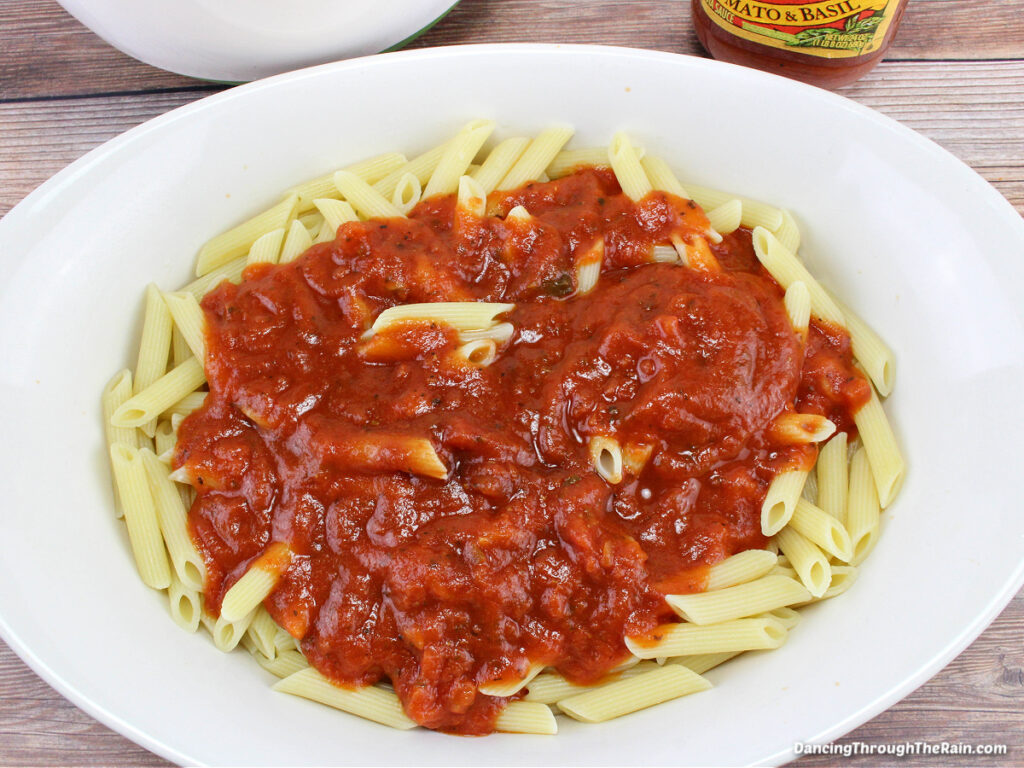 Easy Cheesy Penne Rigate Casserole - Dancing Through the Rain