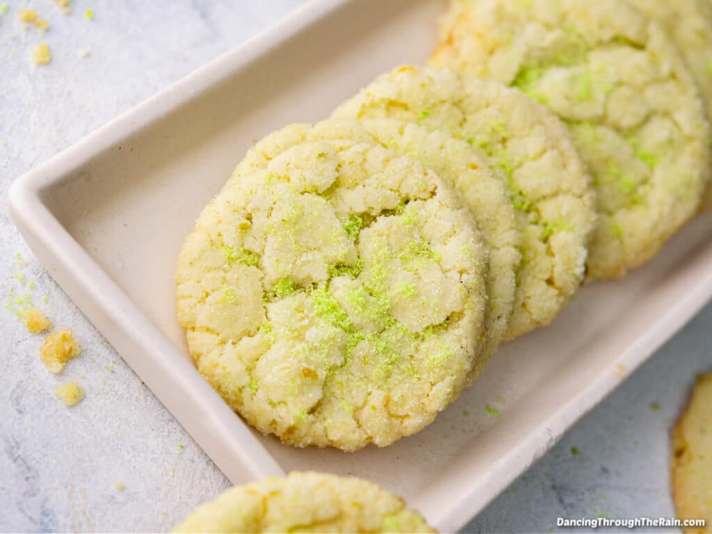 Key Lime Cookies (From Scratch!) - Dancing Through the Rain