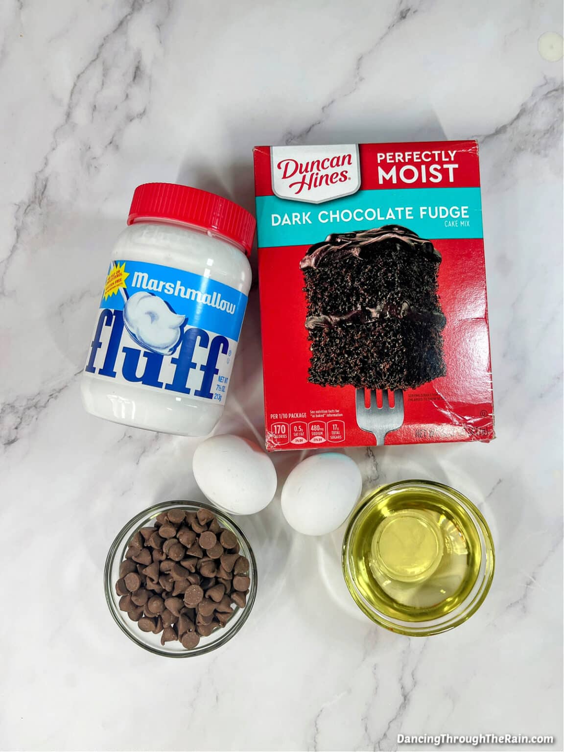 Chocolate Marshmallow Cookies (With Cake Mix!) - Dancing Through the Rain