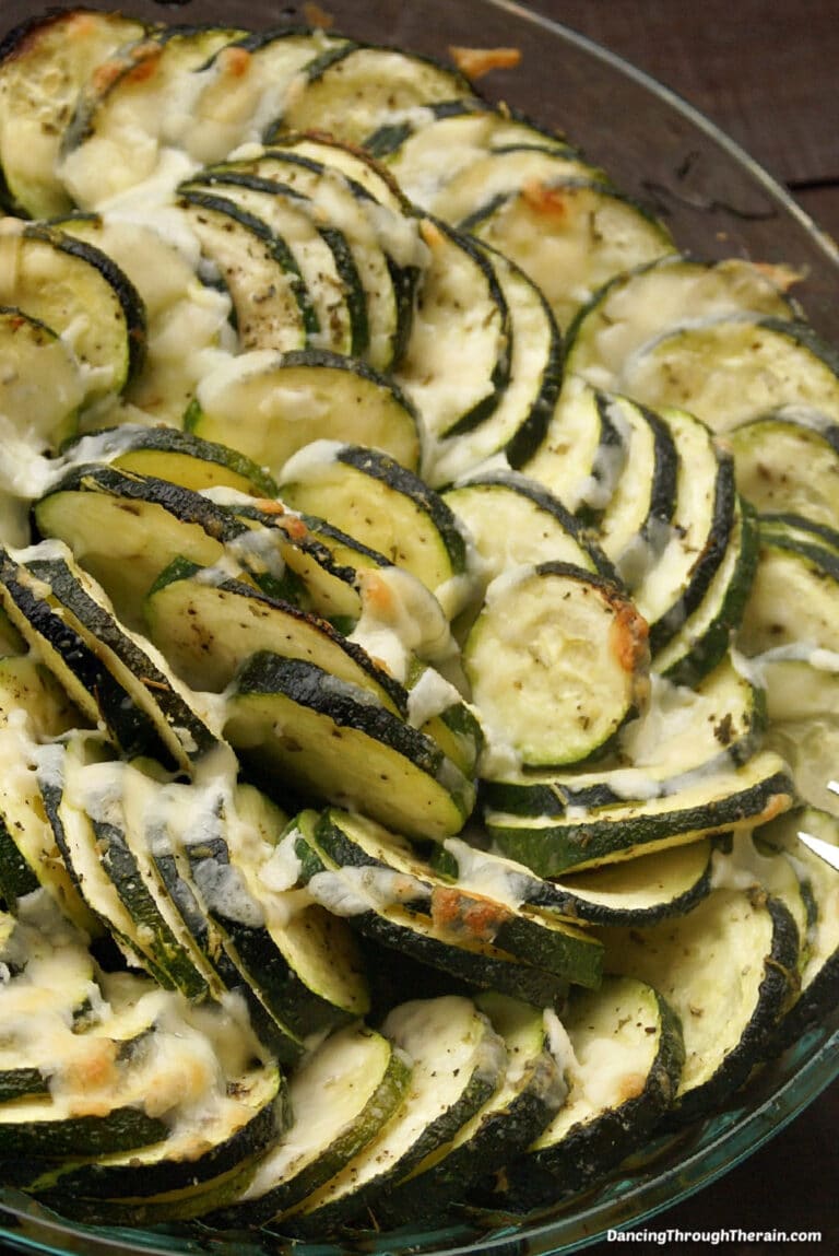 Oven Roasted Parmesan Zucchini - Layered And Baked! - Dancing Through ...